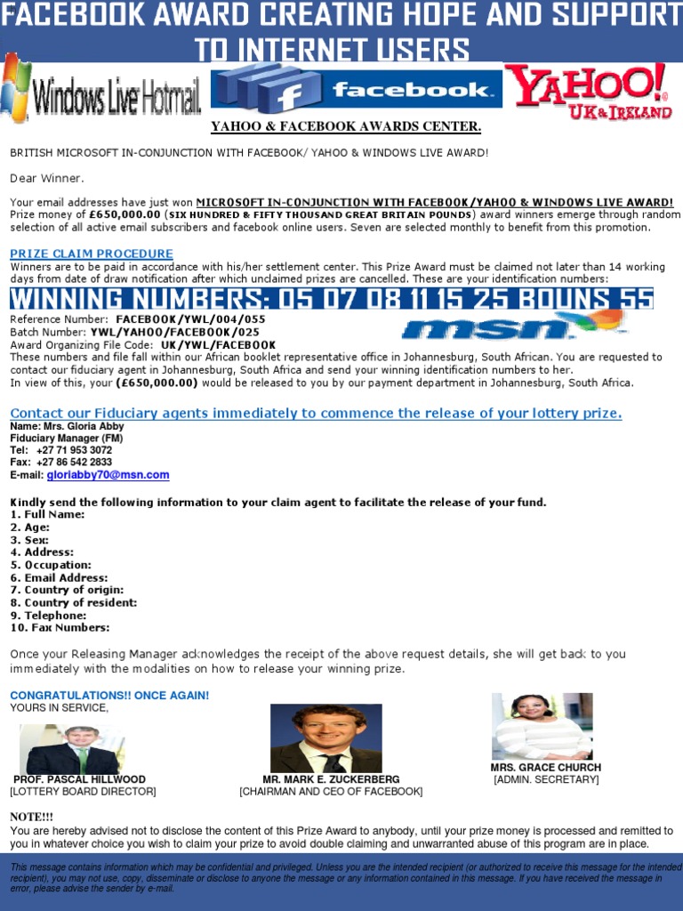 Awards Winnings PDF | Download Free PDF | Facebook | Yahoo!