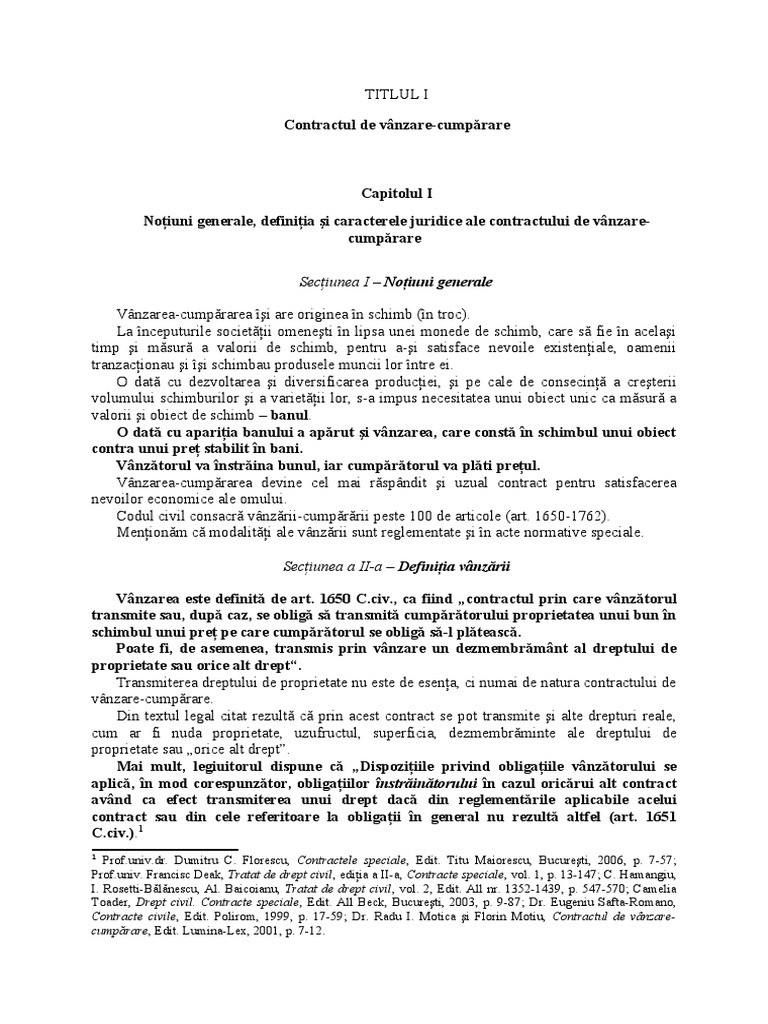 Contracte Speciale | PDF