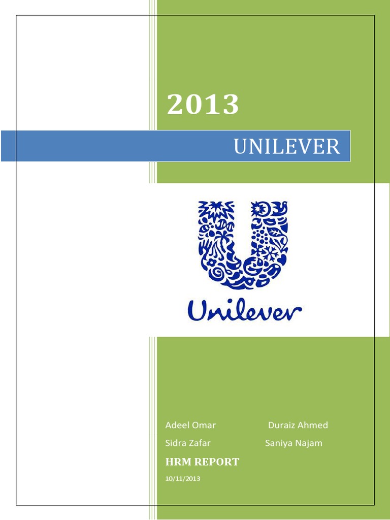 Unilever: Hrm Report