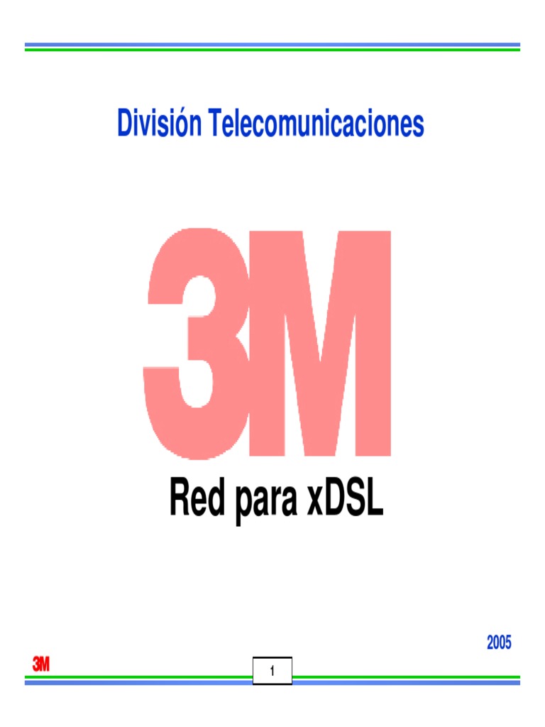 Evolución de Redes xDSL | PDF | Línea de abonado digital | Topología de ...