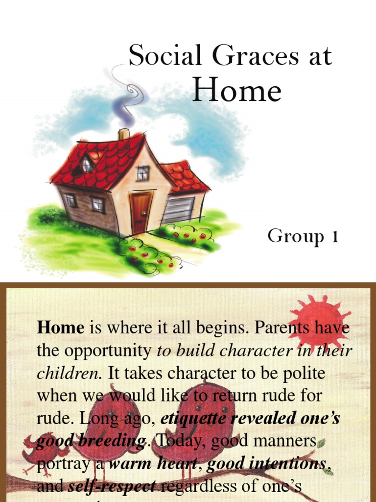Social Graces At: Group 1 | PDF | Self-Improvement