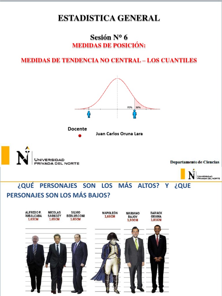 Clase 6 Los Cuantiles | Cuantil | Análisis de los datos | Prueba ...