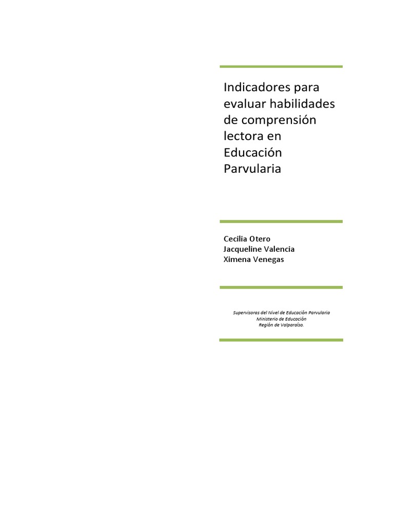 Comprension Lectora Kinder Pdf