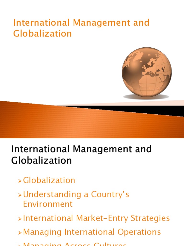 International Management and Globalization | Globalization | Business