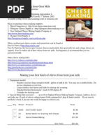 Cheese Flow Diagram | PDF