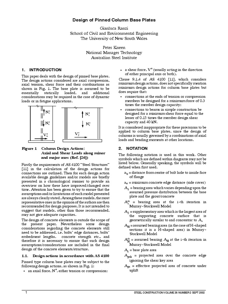 Pinned Base Plates 5 | PDF | Column | Classical Mechanics