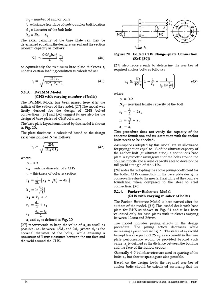 Design Equations and Models for Determining the Axial Capacity and ...