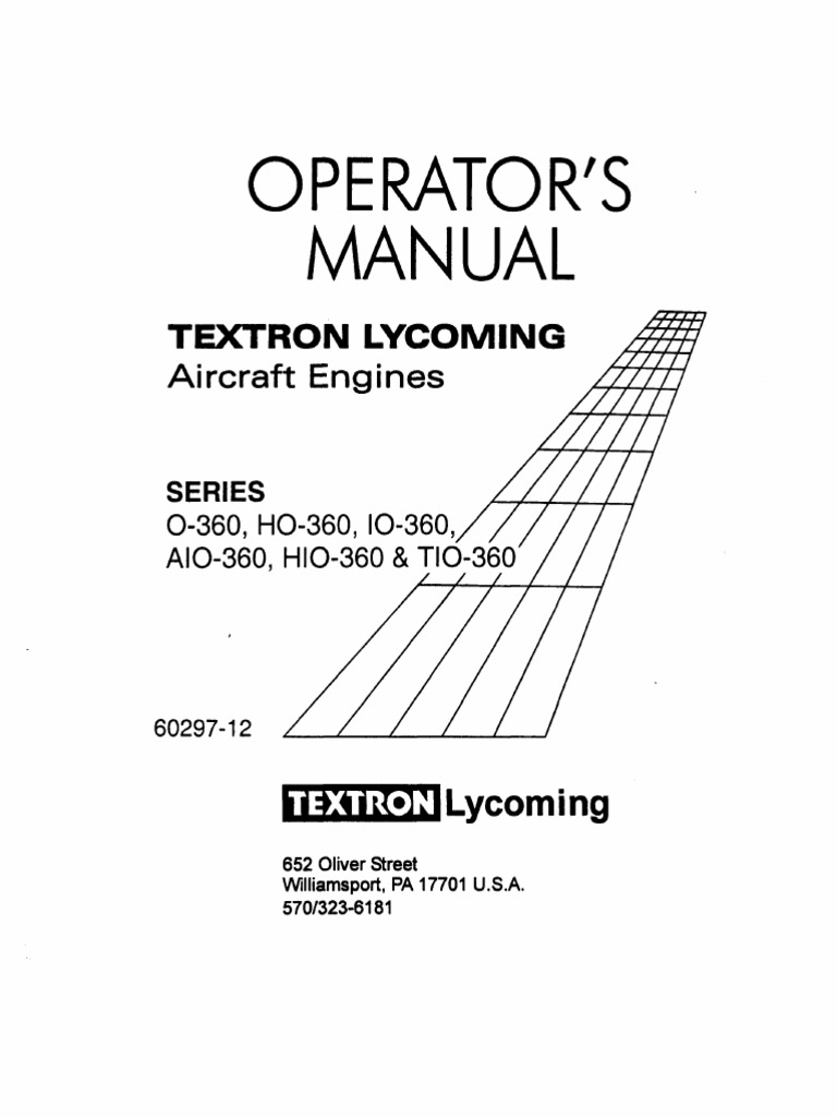 O 360 Ho 360 Io 360 Aio 360 Hio 360 Tio 360 - Om | PDF | Carburetor ...
