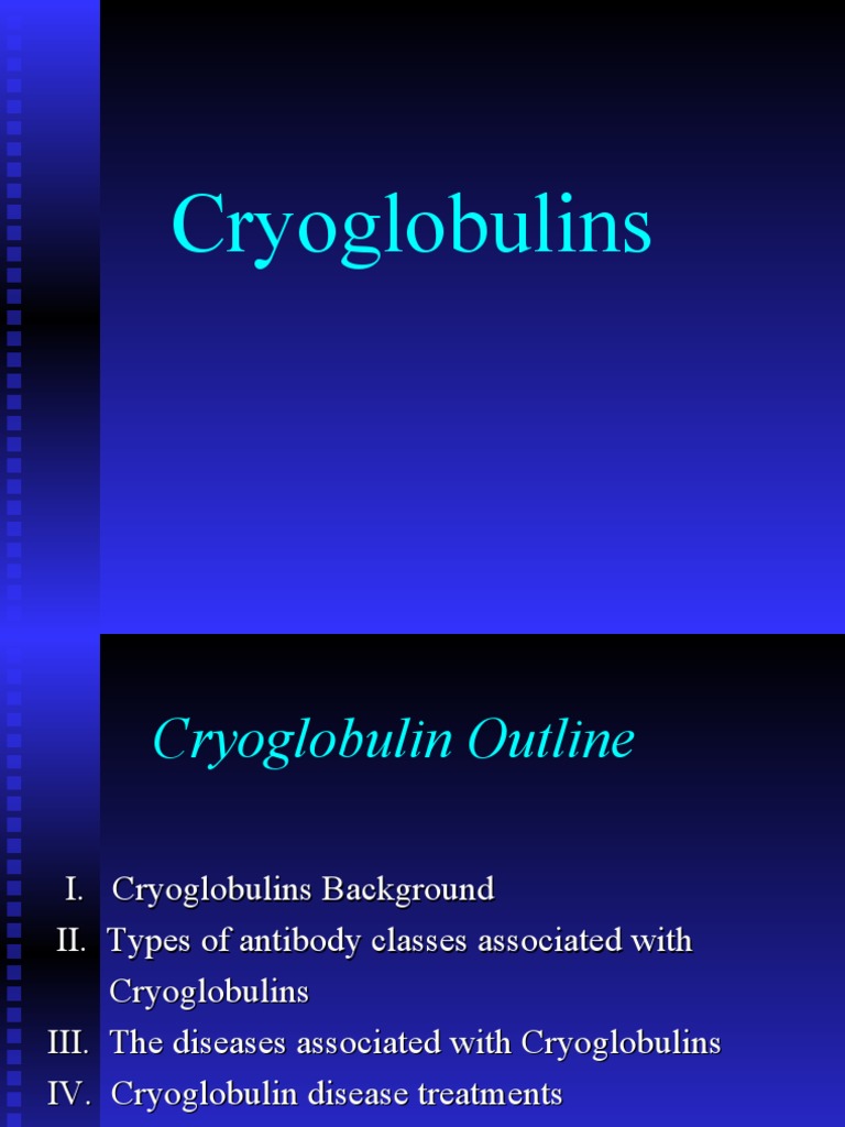 Cryoglobulins | Antibody | Epidemiology