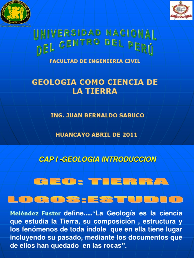 Geología Como Ciencia de La Tierra | PDF | Geología | Roca (geología)