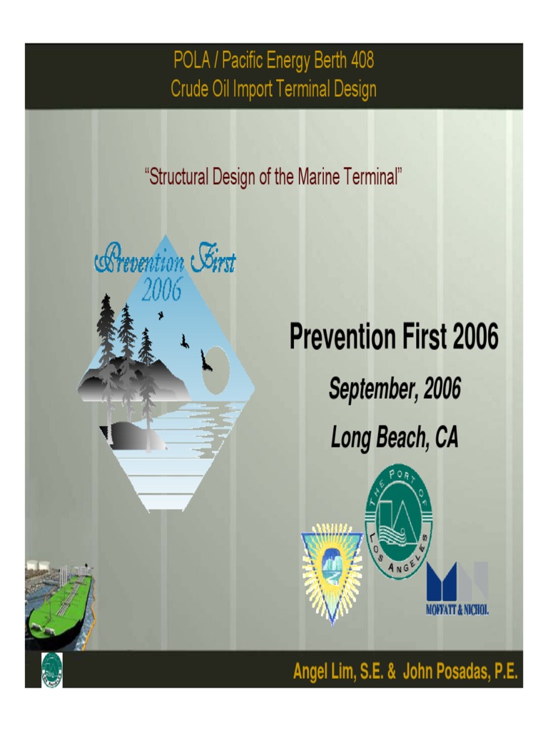 Design of The Port of Los Angeles Pier 400 Crude Oil Terminal PDF | PDF ...