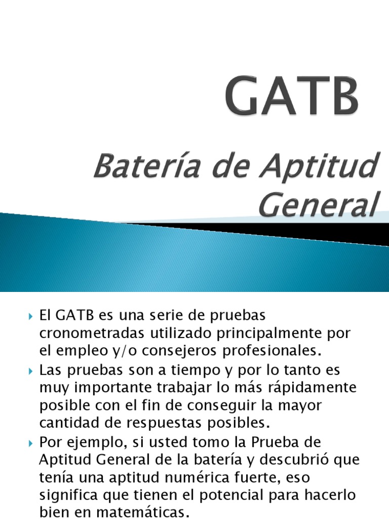 GATB | PDF | Crecimiento personal y profesional