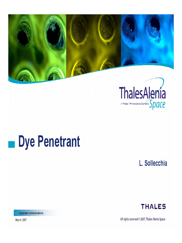 Dye Penetration Test | PDF | Printed Circuit Board | Chemistry