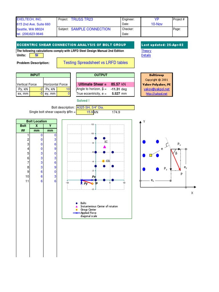 Bolt Group Design | PDF | Mechanical Engineering | Teaching Mathematics
