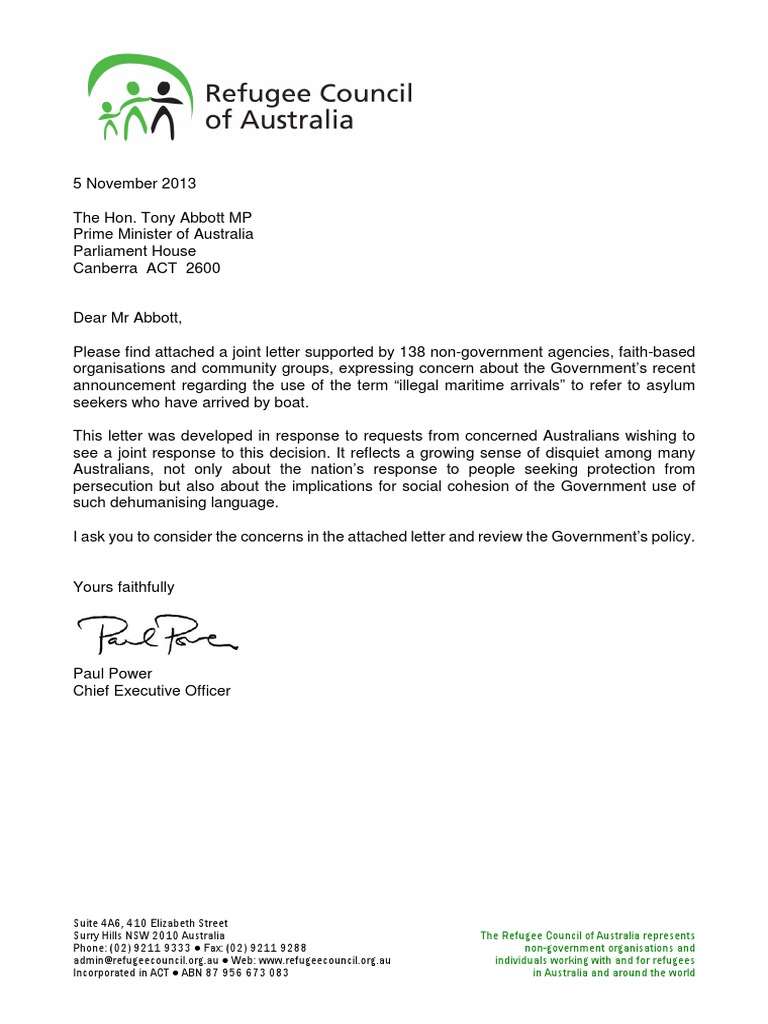 Joint Appeal Against Asylum Terminology | PDF | Refugee | Australia