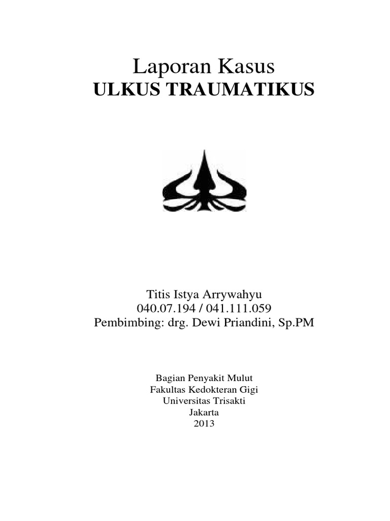 Ulkus Traumatikus | PDF