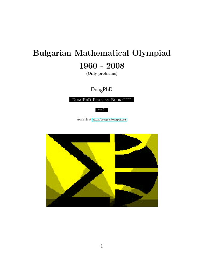 Bulgarian Olympiad Problems 1960-2008 | PDF | Triangle | Circle