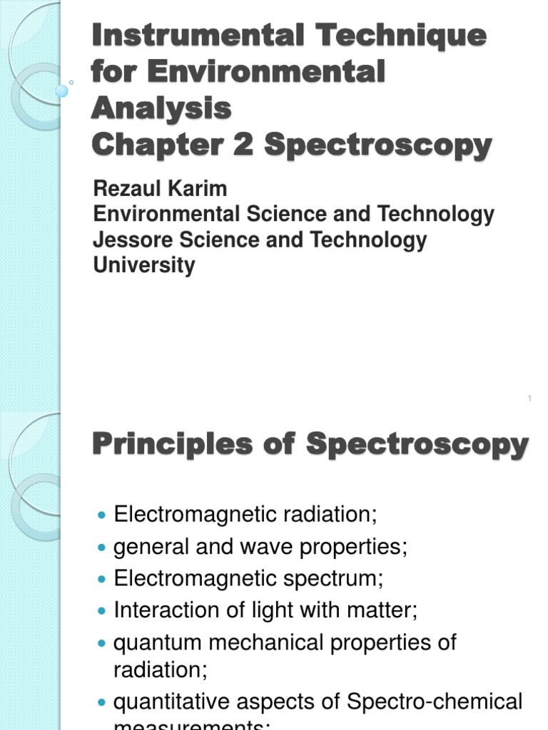 Chap 2 - Principles of Spectros | PDF | Optical Filter ...