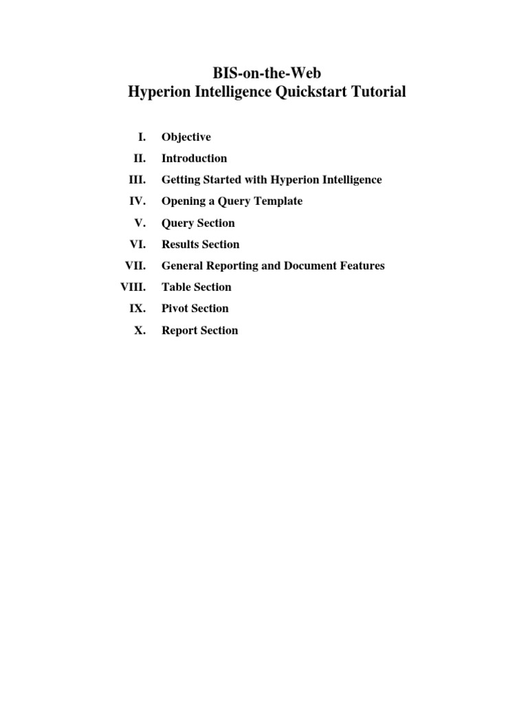 Hyperion Tutorial PDF | PDF | Information Retrieval | Data Warehouse