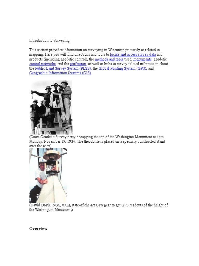 Introduction To Surveying PDF | PDF | Surveying | Scientific Observation