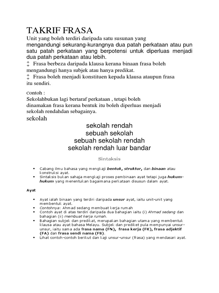 Frasa NaMA | PDF
