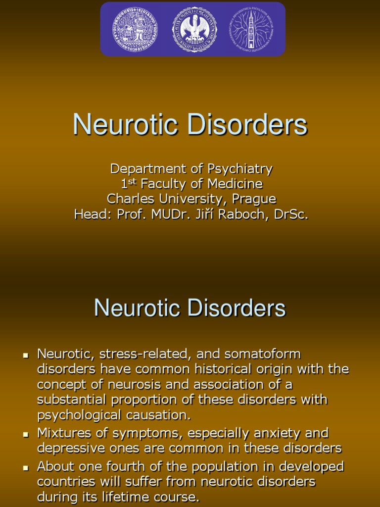 Overview of Neurotic Disorders | PDF | Self-Improvement