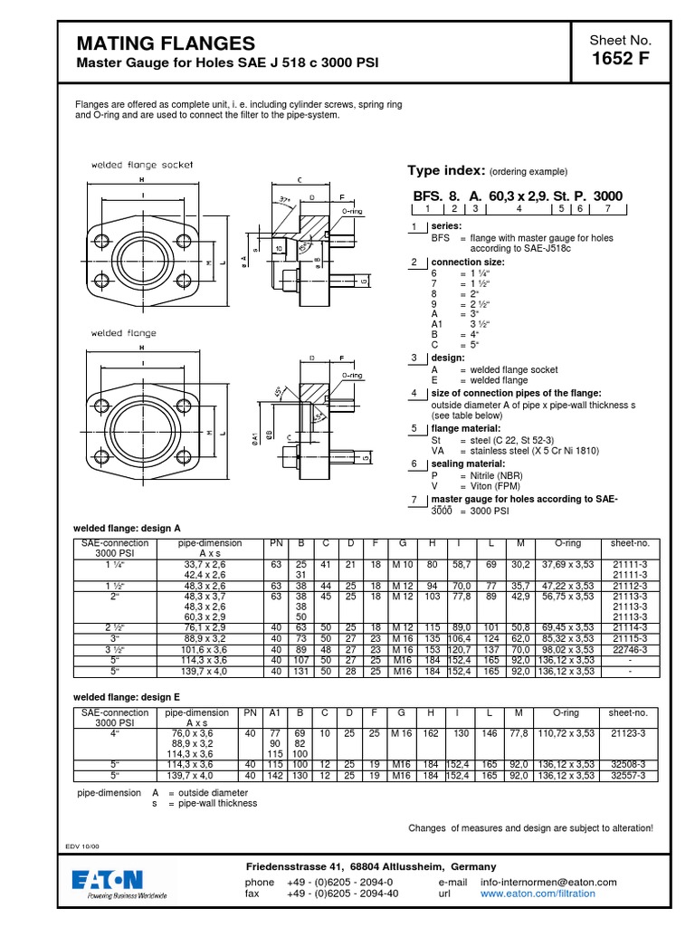 Industrial Flange Specifications | PDF | Home & Garden | Technology ...