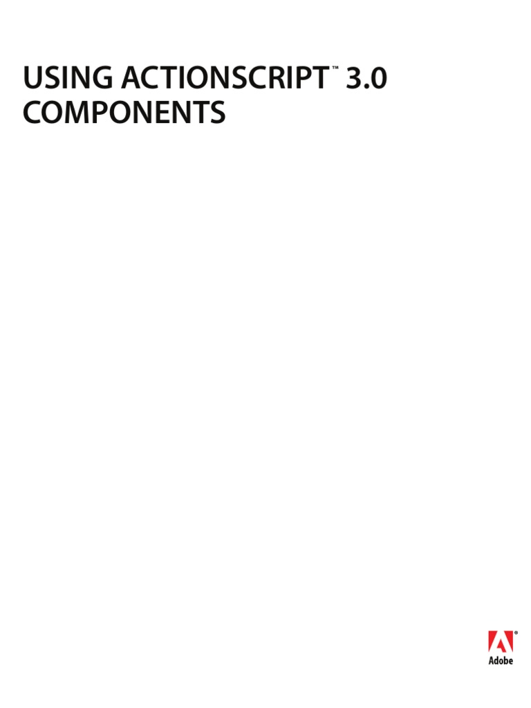 Using Actionscript 3 0 Components Pdf