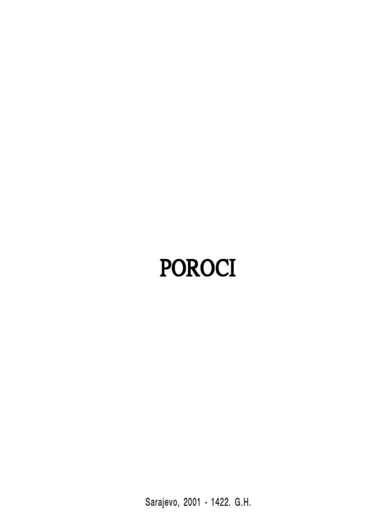 Poroci | PDF