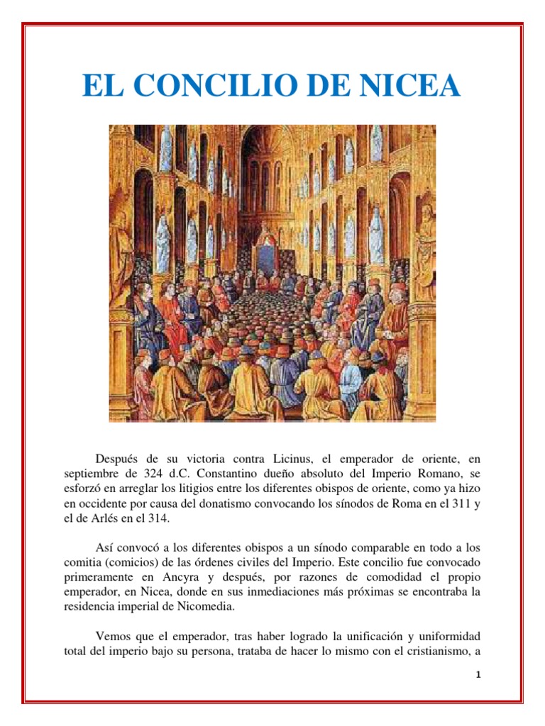 El Concilio de Nicea | PDF