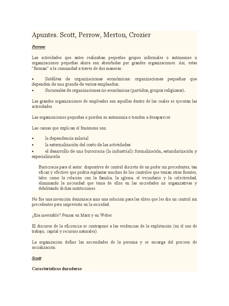 Apuntes de Scott y Parrow | PDF | Science | Ciencia (general)