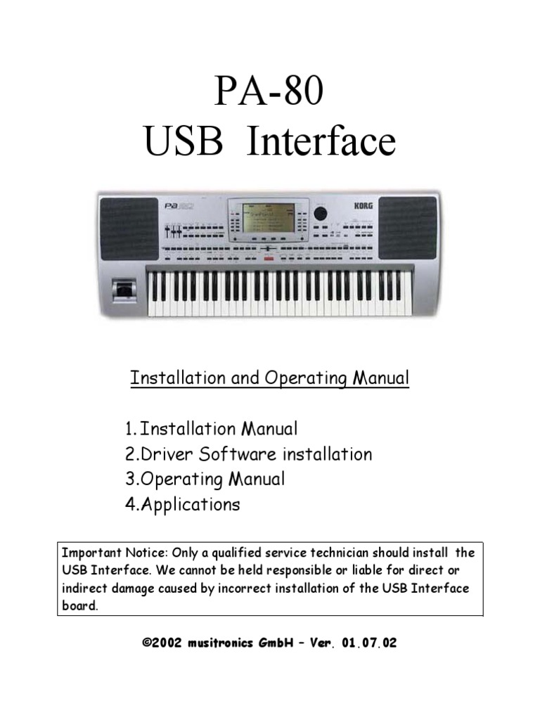 Pa80 User PDF | PDF | Usb | Electrical Connector