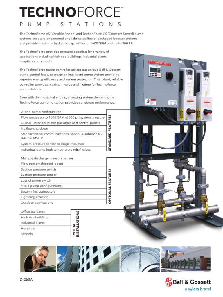 Technoforce Pressure Booster | PDF | Pump | Pumping Station
