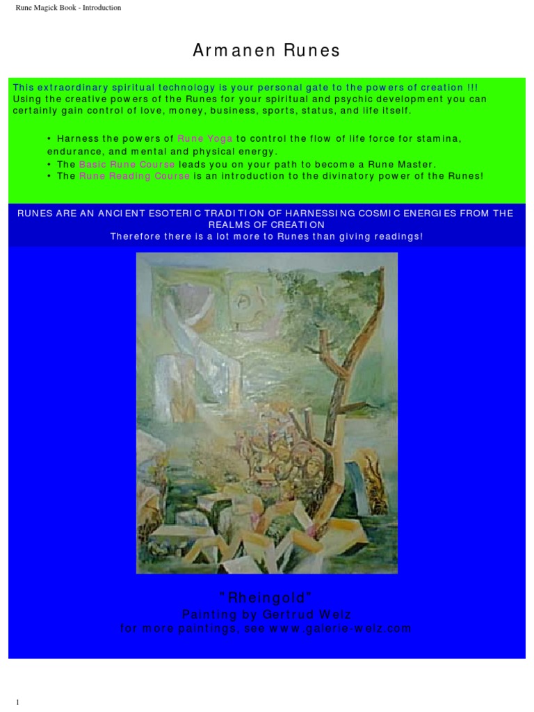 18 Sacred Futhork Runes PDF | PDF | Runes | Metaphysics