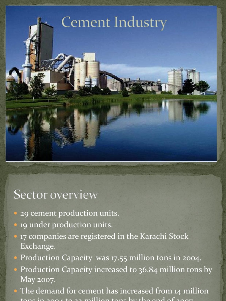 Overview of Pakistan's Cement Industry | PDF | Cement | Value Added Tax
