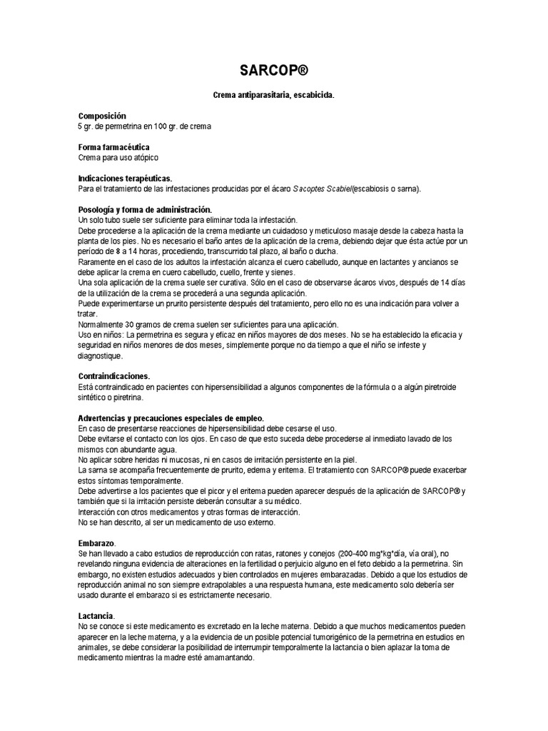 SARCOP | PDF | Medicamentos con receta | Amamantamiento