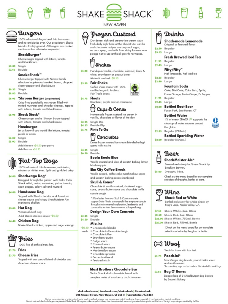 SHA Menu 8.5x11 HVN June-2013 PDF | PDF | Milkshake | Hamburgers