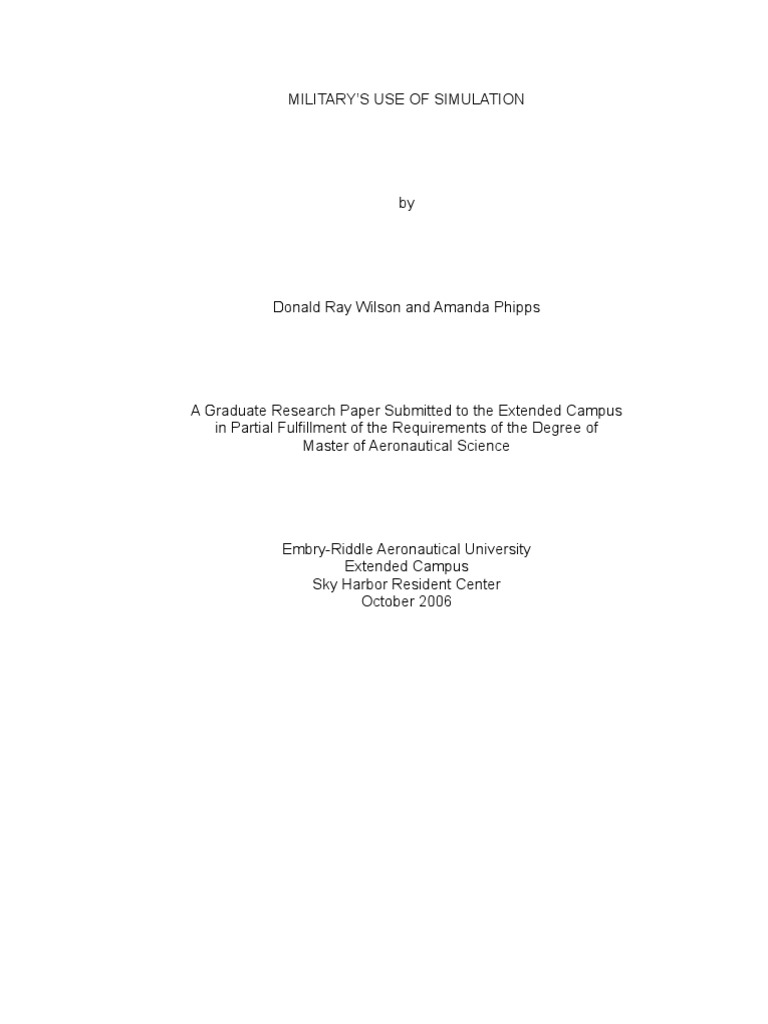 Military's Use of Simulation | PDF | Simulation | Battles