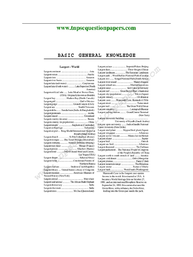 Basic GK PDF | PDF | Mount Everest | The United States