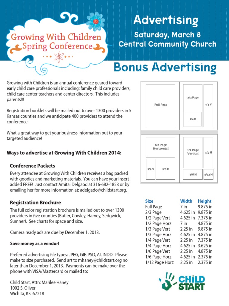 Growing with Children Conference Ads | PDF | Advertising | Media ...
