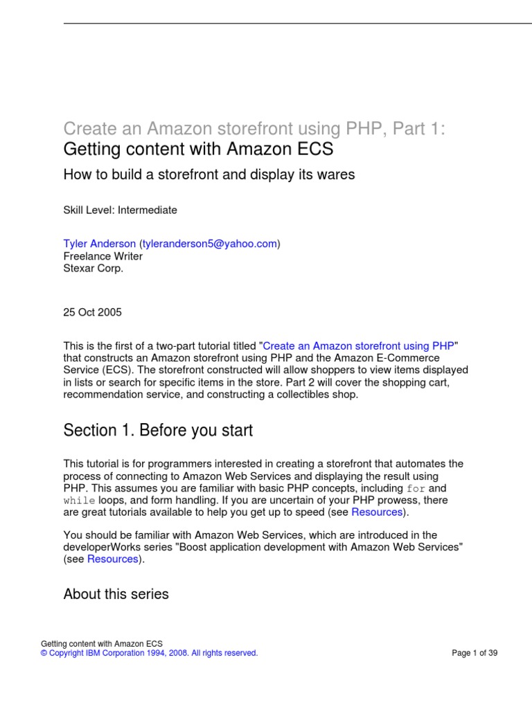 Os Amazon1 PDF | PDF | Soap | Web Server