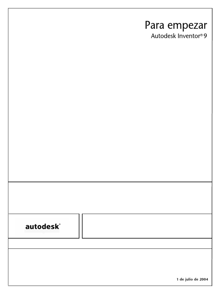 Manual Autodesk Inventor 9 PDF | PDF