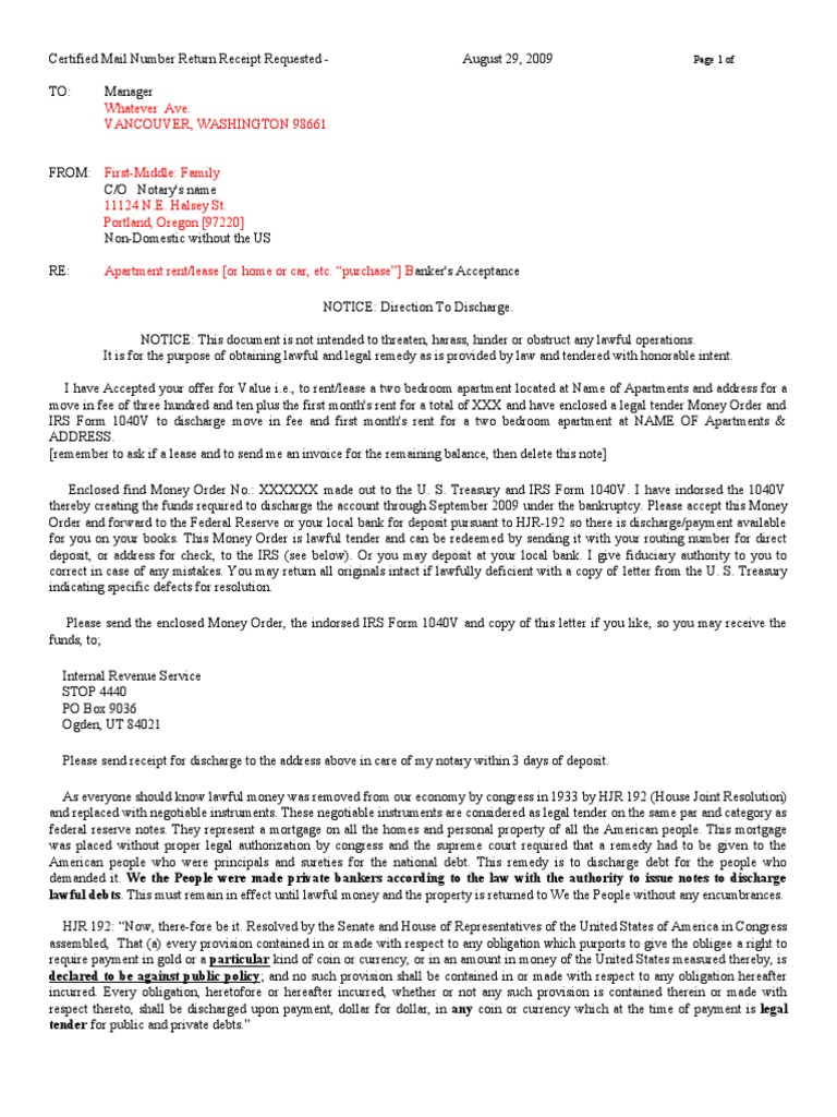 Admin Payoff Template | PDF | Legal Tender | Money