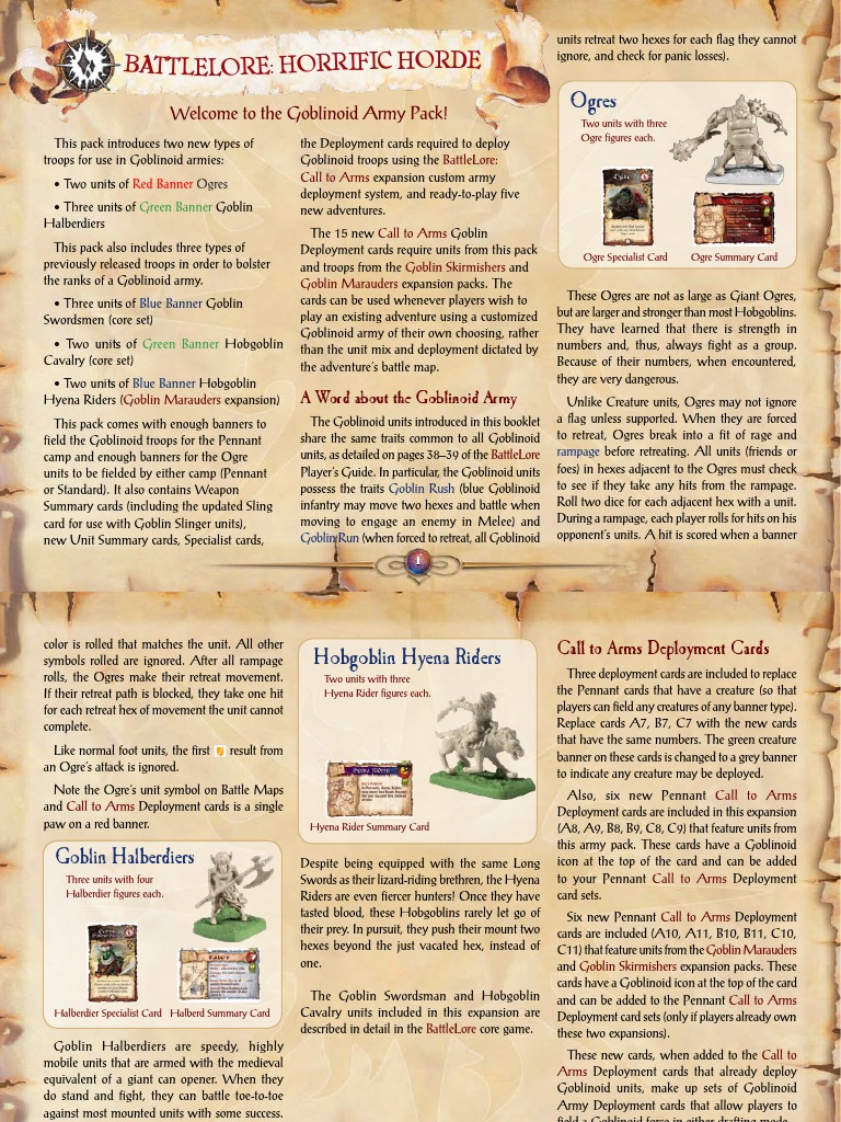Battlelore: Horrific Horde: Ogres | PDF | Armed Conflict | Leisure