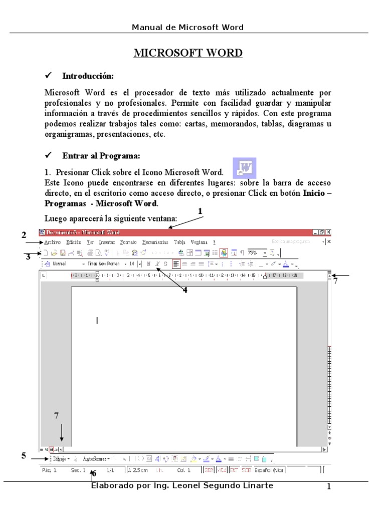 Manual de Word | Descargar gratis PDF | Point and Click | Ventana (informática)