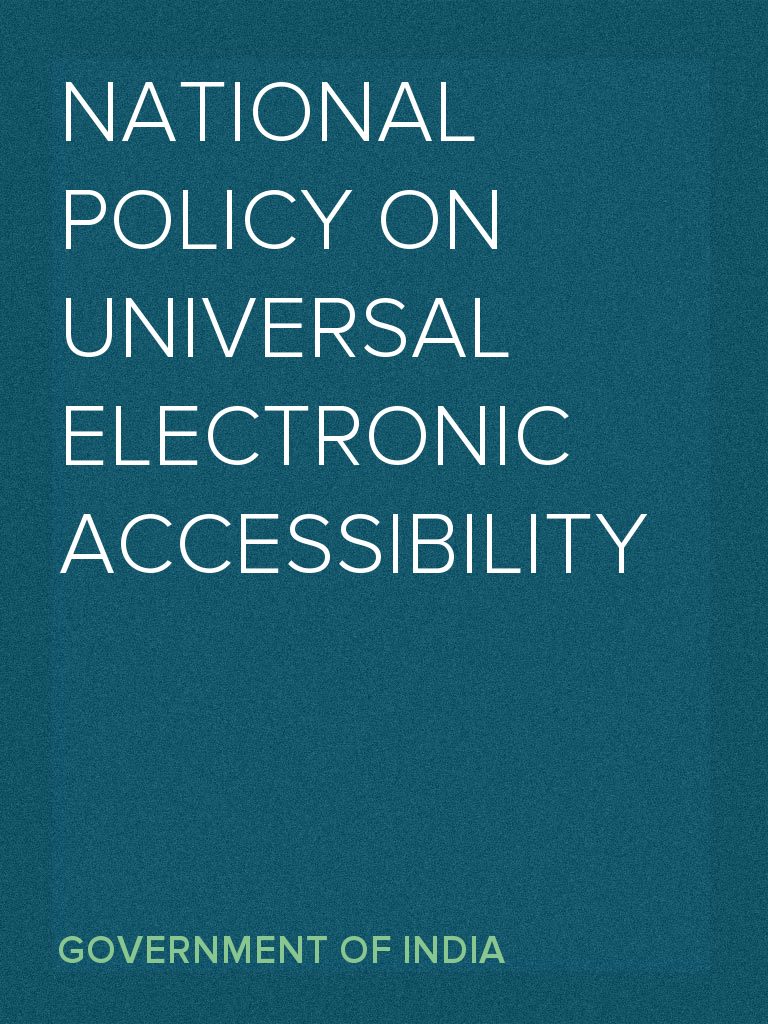 Universal Electronic Accessibility Policy | PDF | Disability ...