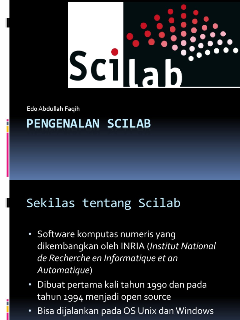 Pengenalan Scilab | PDF | Teknologi & Rekayasa