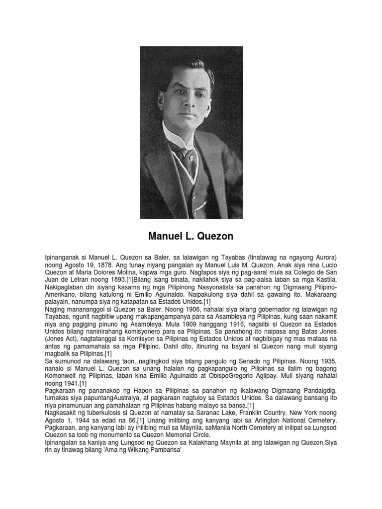 Manuel L. Quezon | PDF