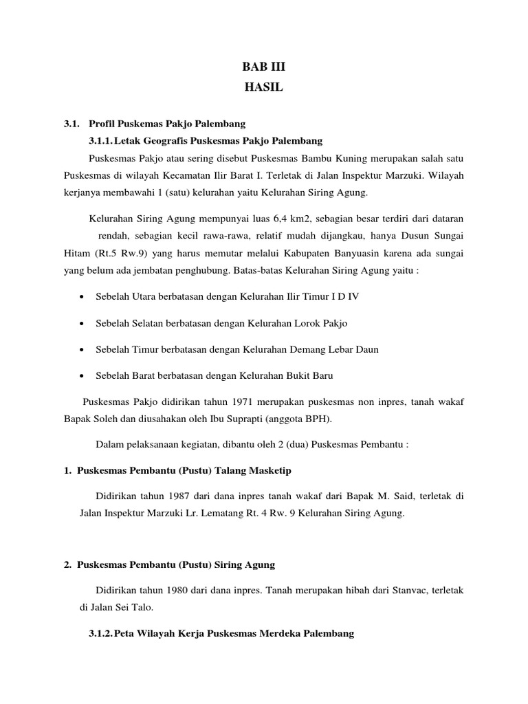 Profil Puskesmas Pakjo Lady | PDF | Kesehatan Holistik