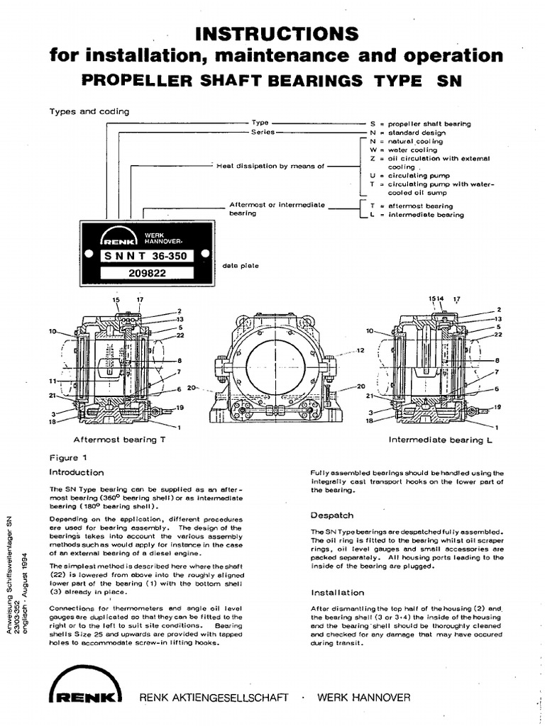 Renk SN | PDF | Bearing (Mechanical) | Screw